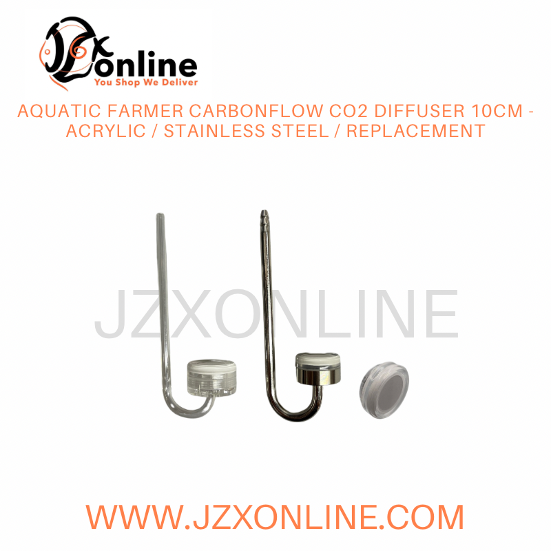 AQUATIC FARMER CarbonFlow CO2 Diffuser 10cm - Acrylic / Stainless Stee ...