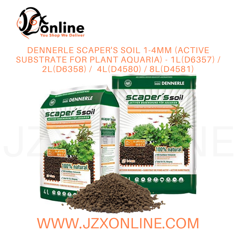 DENNERLE Scaper's Soil 1-4mm (Active Substrate For Plant Aquaria) - 1L ...
