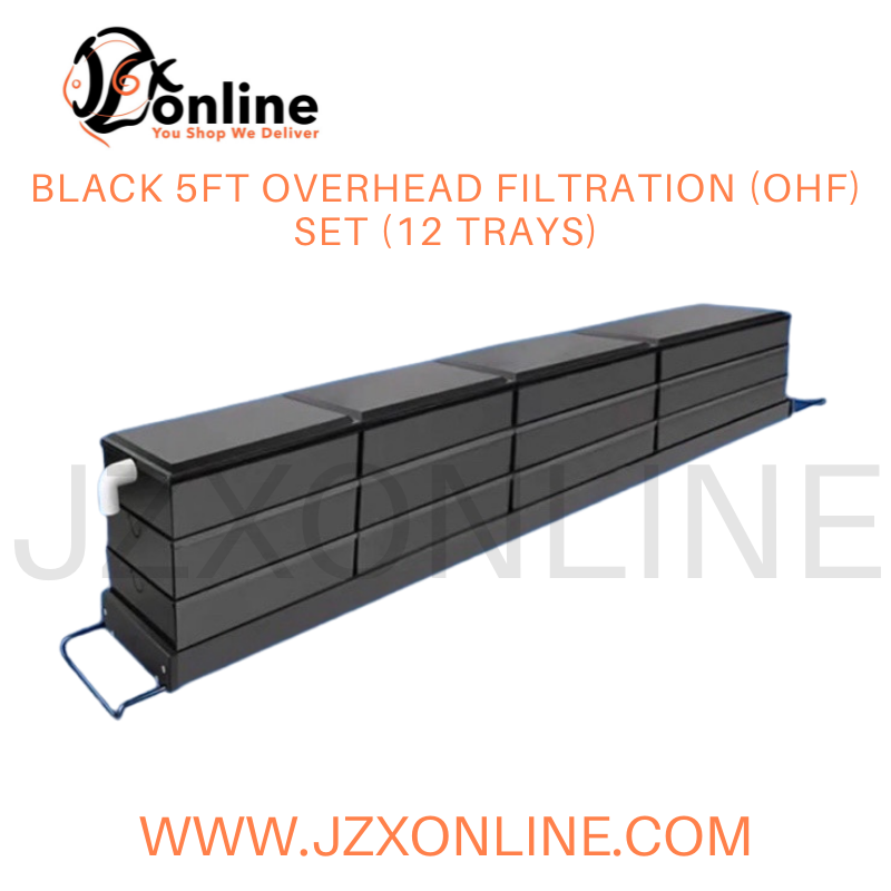 Black 5ft OverHead Filtration (OHF) set (12 trays) — jzxonline