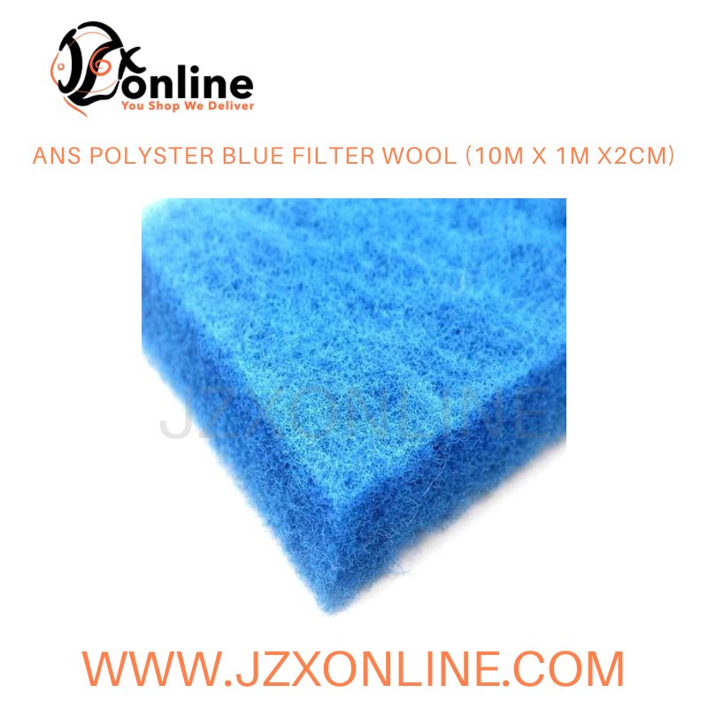 ANS Polyster Blue Filter Wool (10m x 1m x2cm) — jzxonline