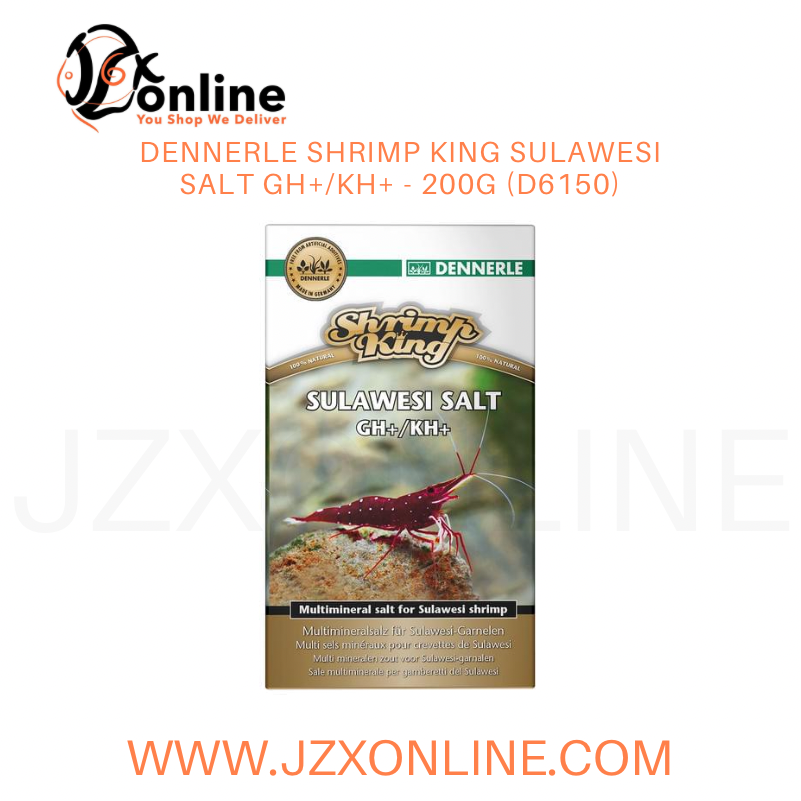 DENNERLE Shrimp King Sulawesi Salt GH+/KH+ - 200g (D6150) — jzxonline